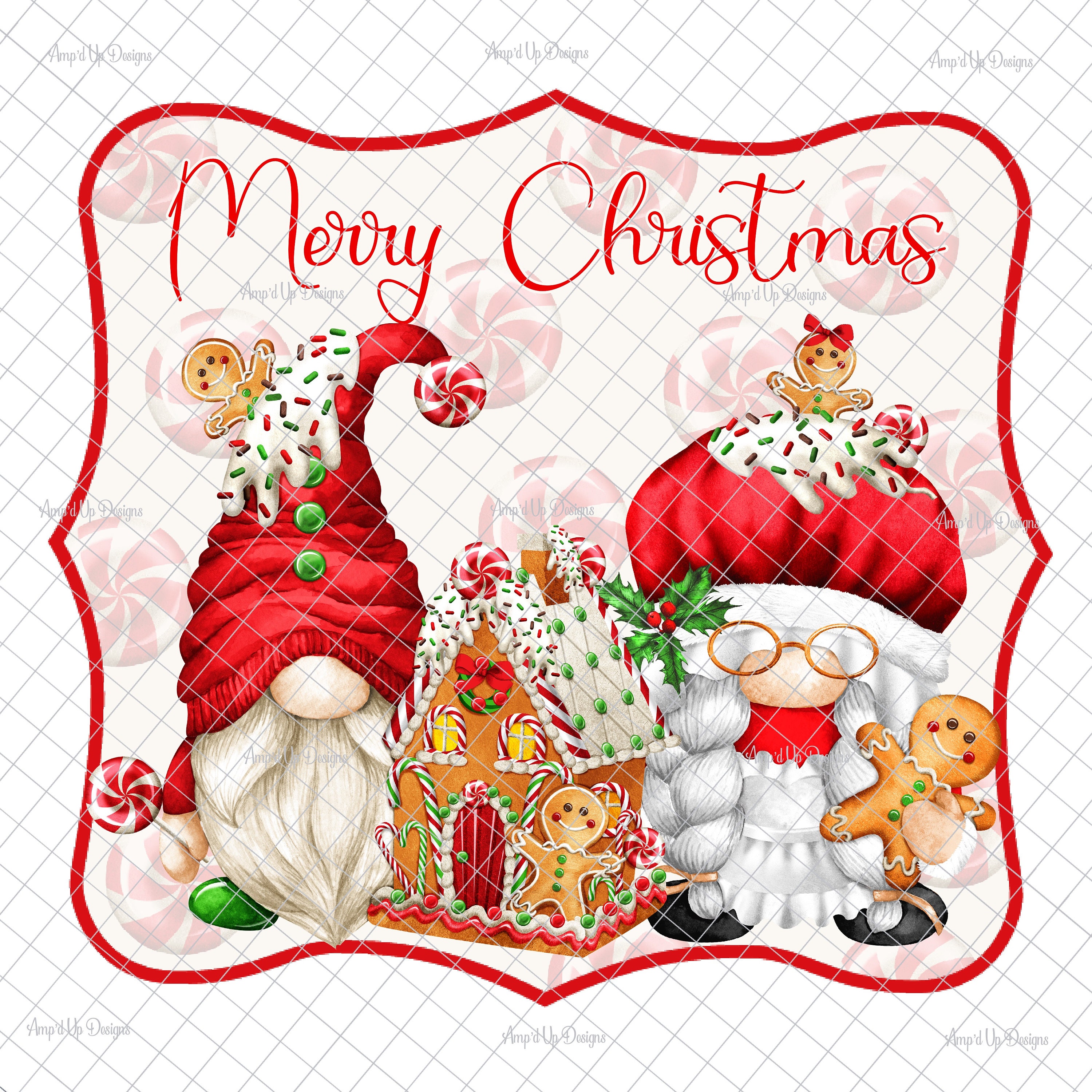 Merry Christmas Gnomes PNG Christmas Gnomes Mr and Mrs - Etsy