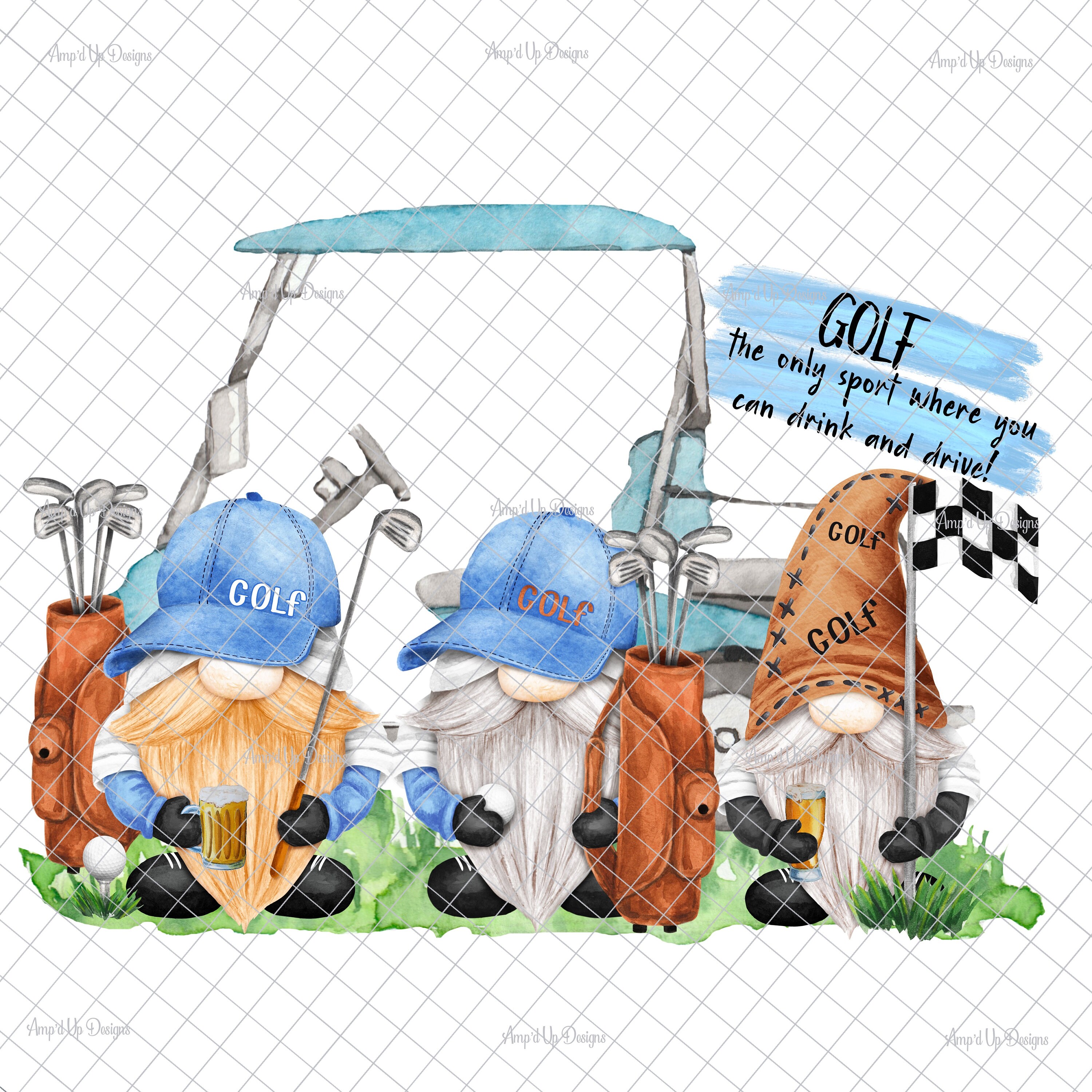 Golf Gnomes PNG, Gnome Images, Gnome, Gnome Decal, Sublimation, Golf ...