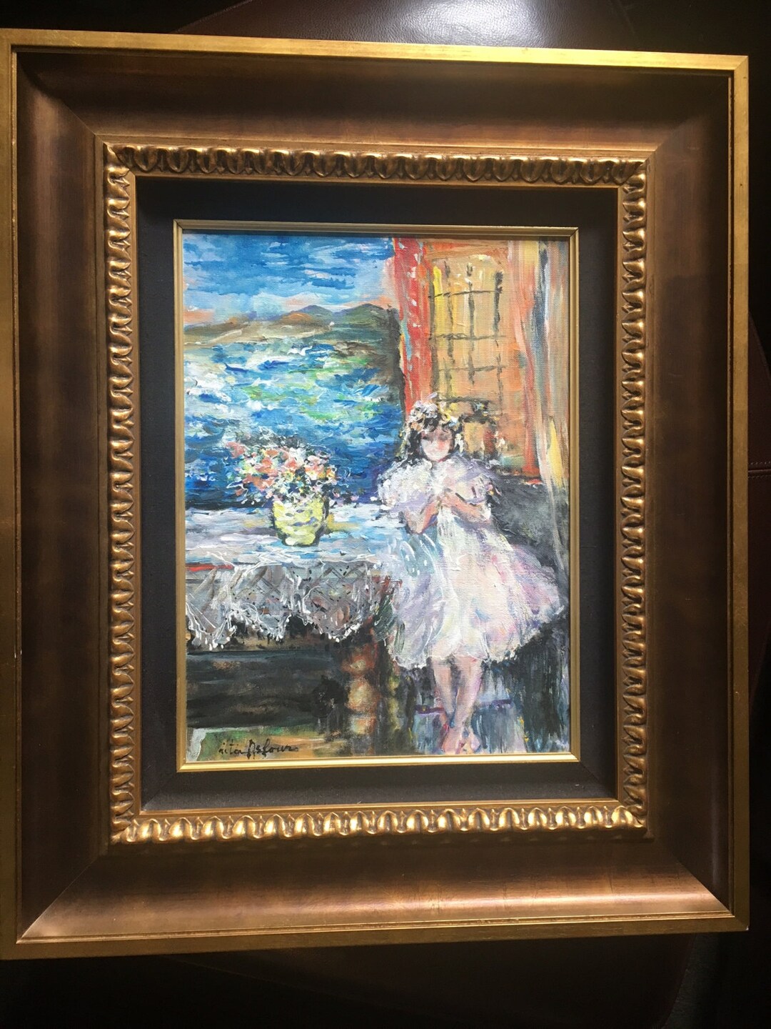 Rita Asfour Original Oil Painting, Beautifully Framed - Etsy