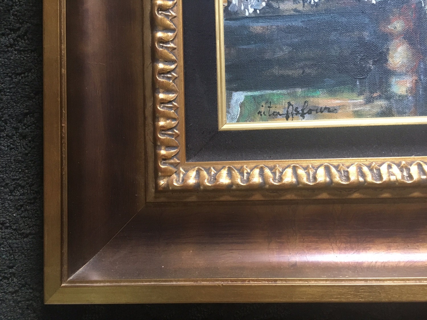 Rita Asfour Original Oil Painting, Beautifully Framed - Etsy