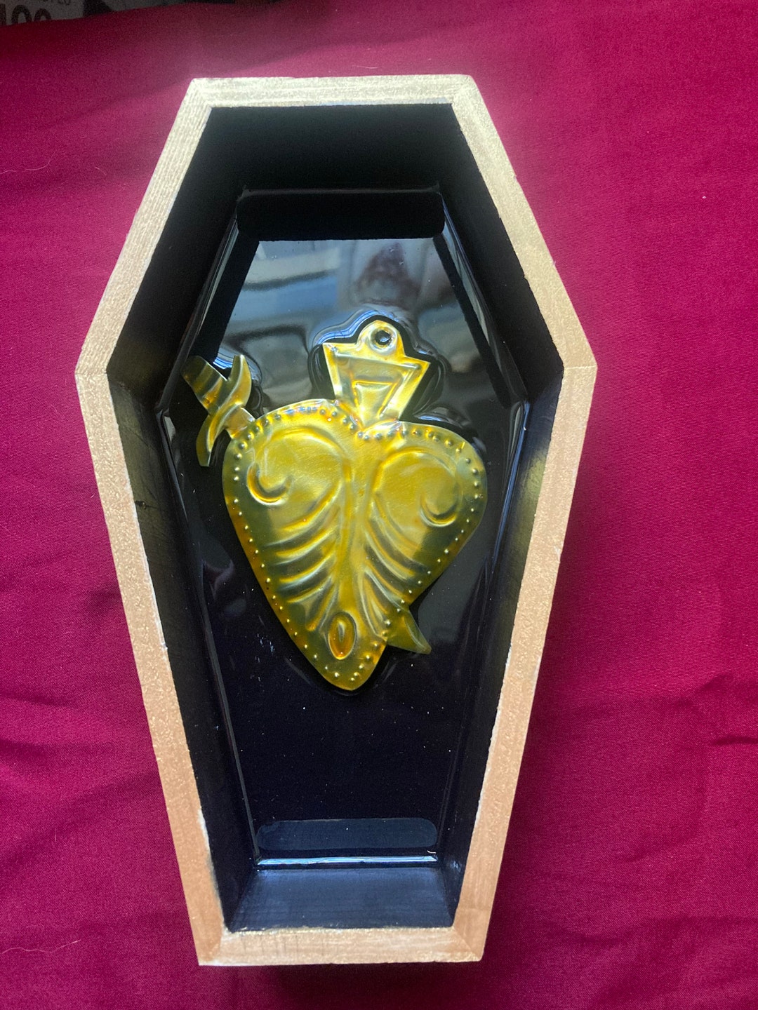 Heart of Gold Casket Tray - Etsy