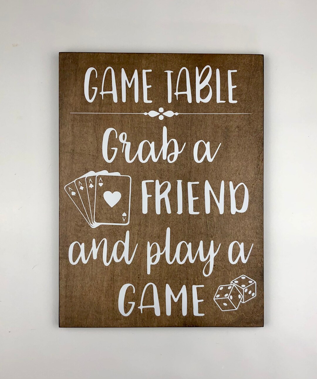 Game Table Grab A Friend and Play A Game - Party Sign - Wedding Games ...