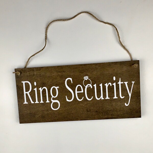 Ring Security Sign - Etsy