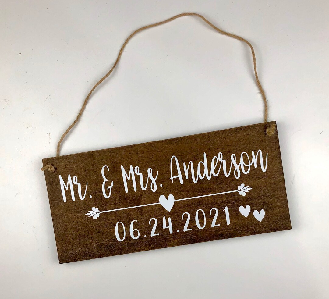 Just Married Sign Just Eloped Wood Wedding Sign - Etsy