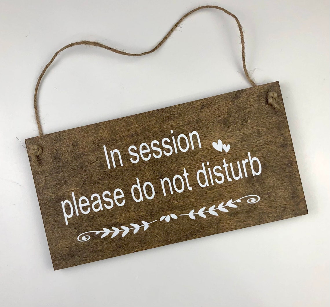 In Session Please Do Not Disturb Rustic Wood Sign 5-1/2 x | Etsy