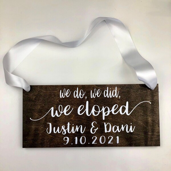 We Eloped - Etsy