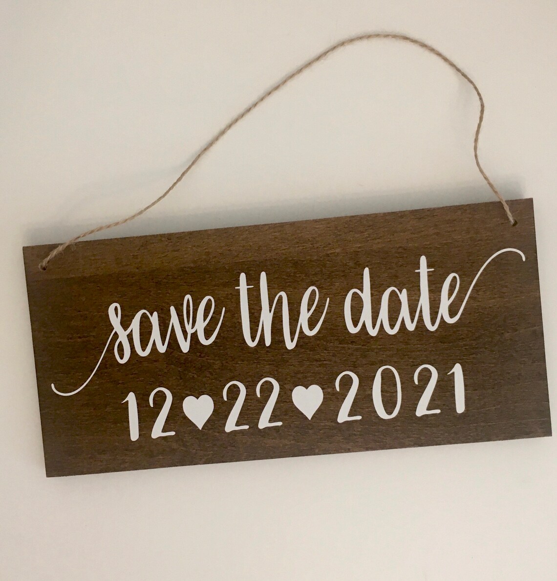 Save the Date Handmade Wood Rustic Sign 5-1/2x12x 1/2 | Etsy