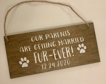 Our Parents Are Getting Married Sign-rustic Wedding - Etsy