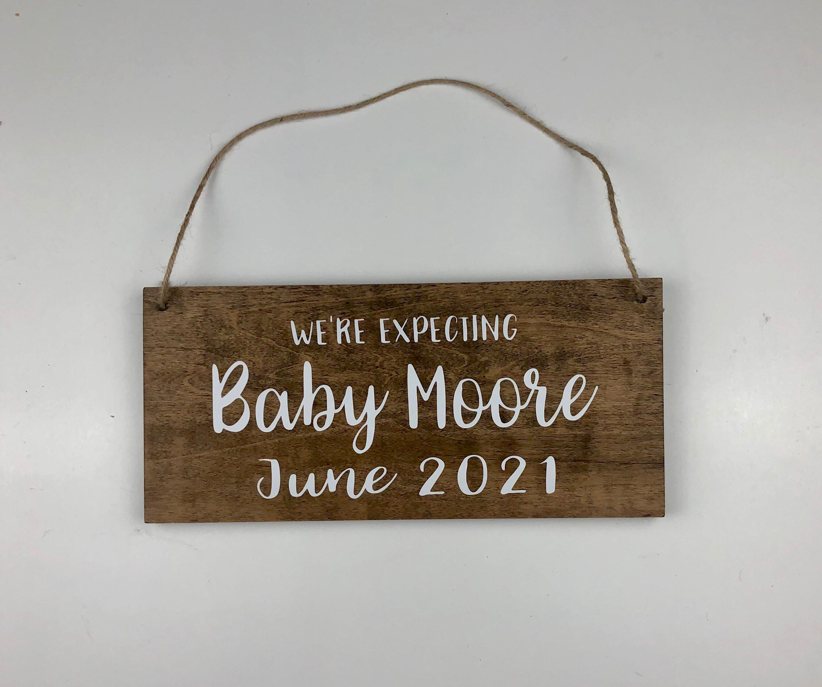 Were Expecting Personalize With Babies First or Last Name | Etsy