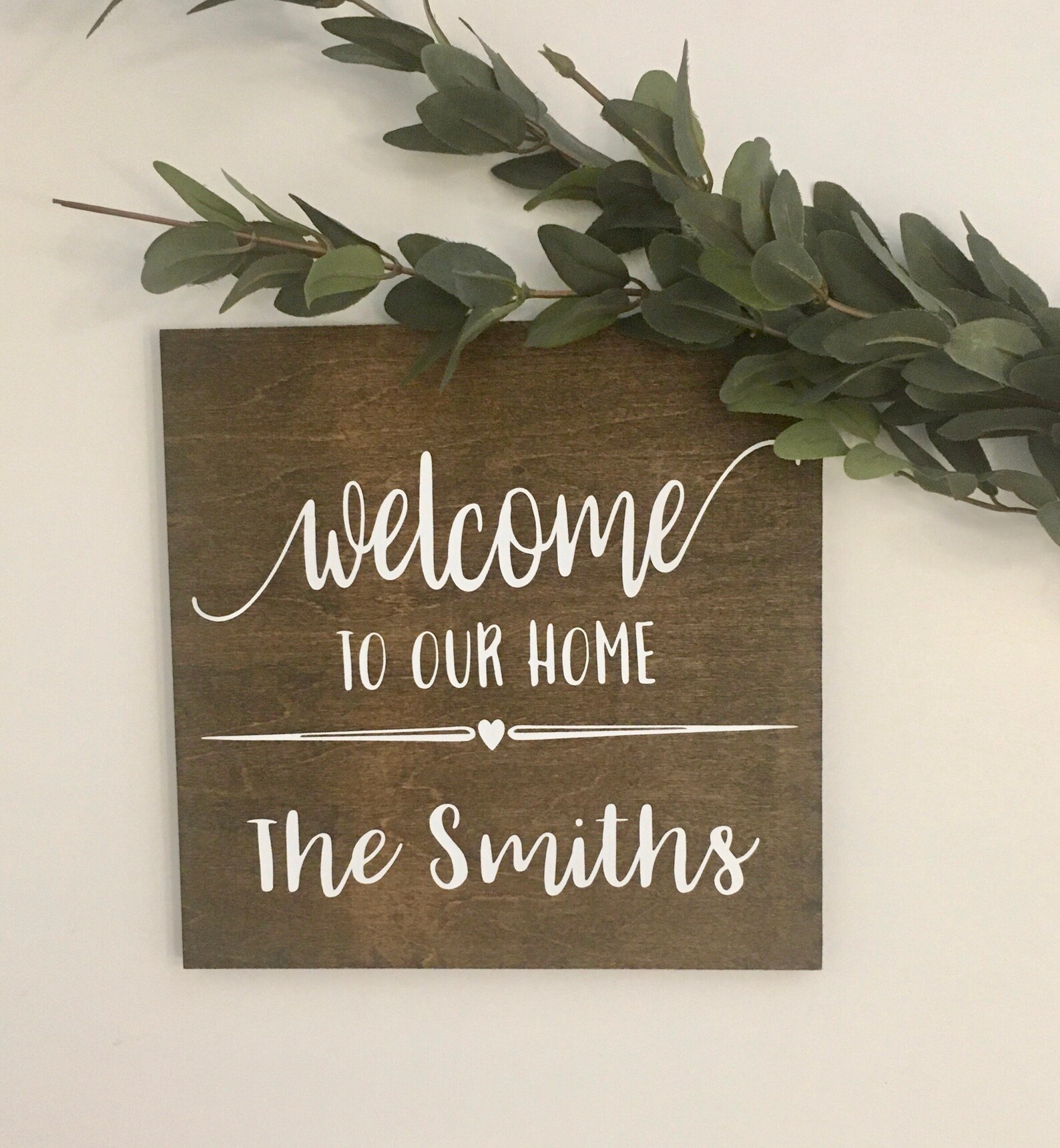 Welcome to Our Home Handmade Custom Wood Sign Welcome - Etsy