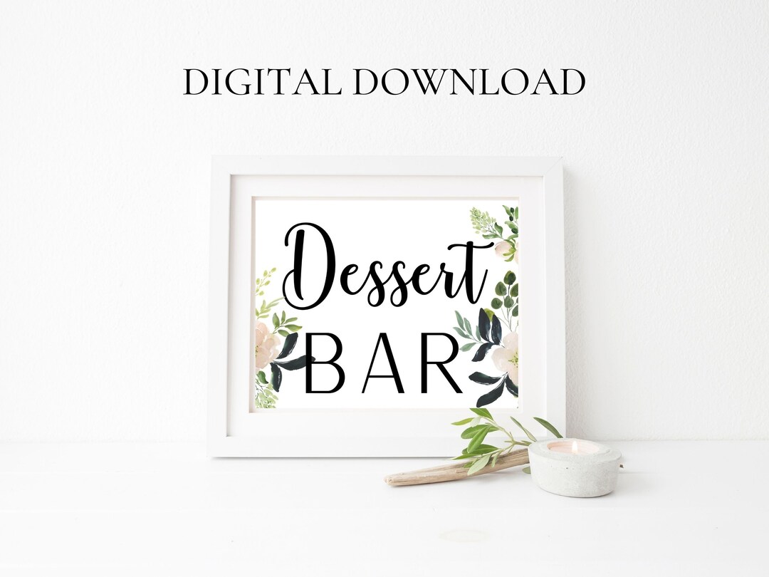 Printable - Dessert Bar - Printable Dessert Bar - Digital Download ...