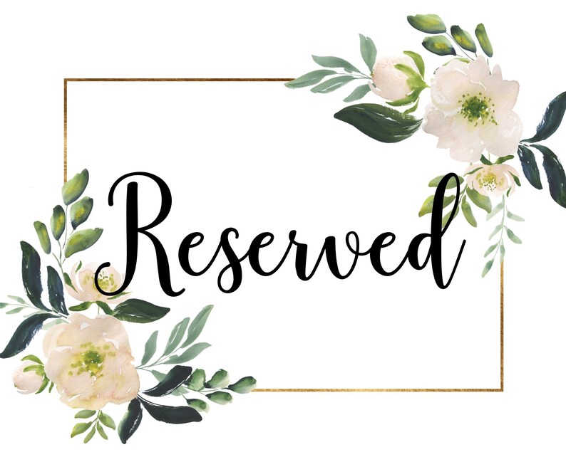 Printable - Reserved - Instant Download - Digital Download 10"x8 ...