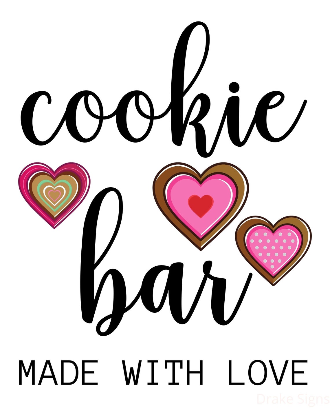 Printable Cookie Bar Printable Digital Download - Etsy