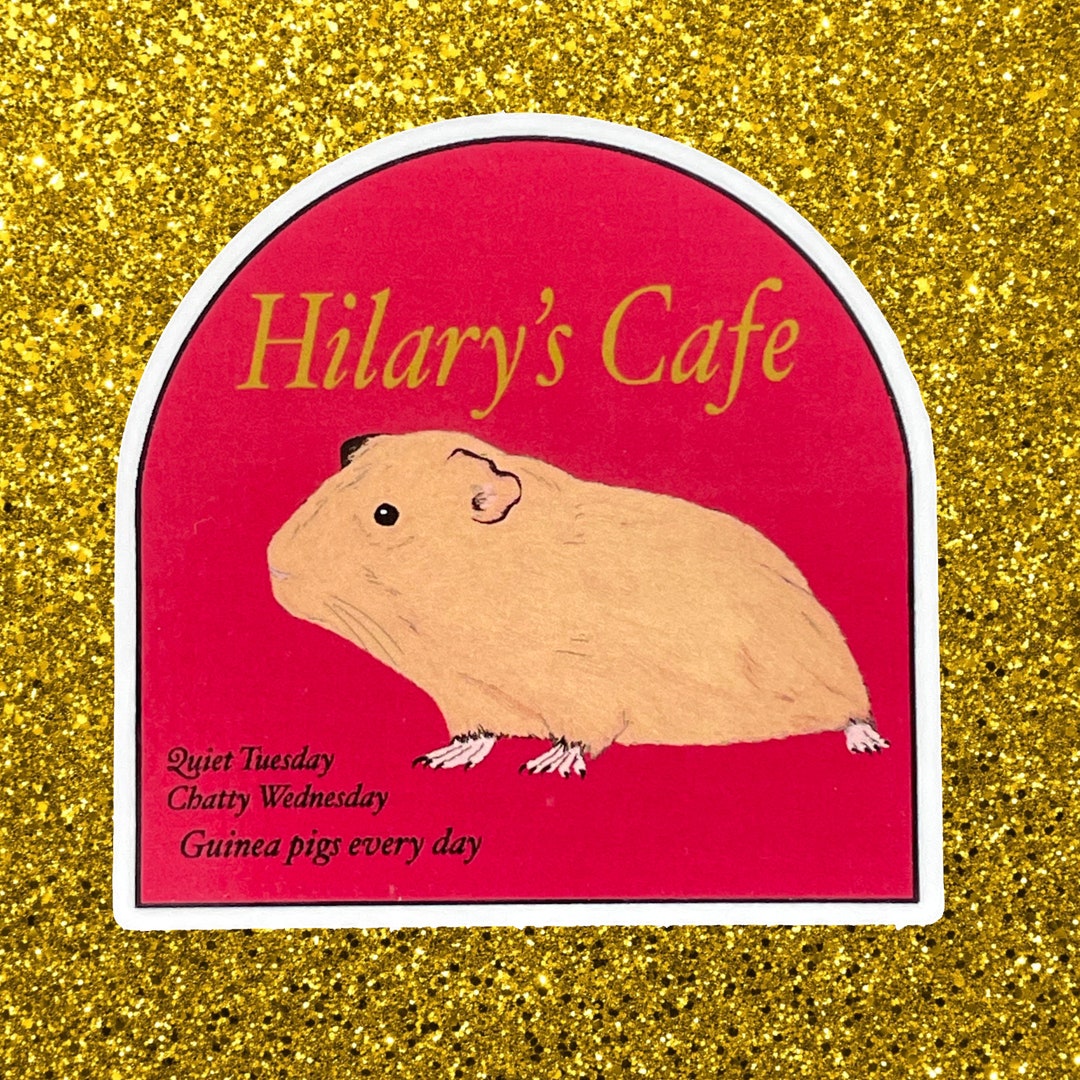 Fleabag Hilary’s Cafe Guinea Pig Sticker | High-quality Matte Vinyl ...