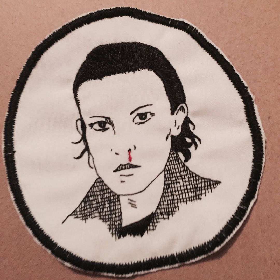 Hand-embroidered Eleven Patch: Stranger Things Inspired Cotton ...