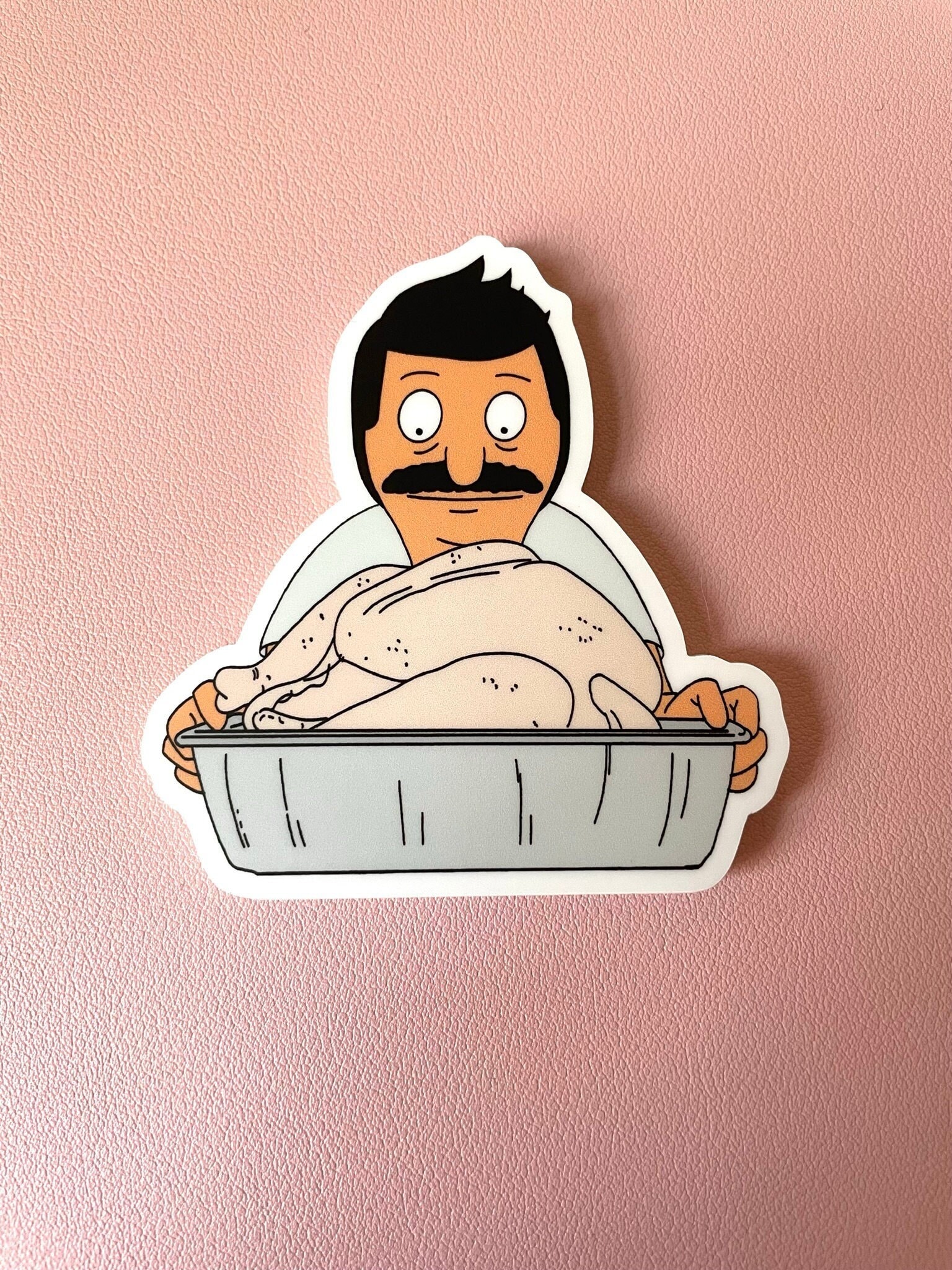 Bob Loves Turkey Sticker Bob's Burgers Fan Art High-quality Matte ...