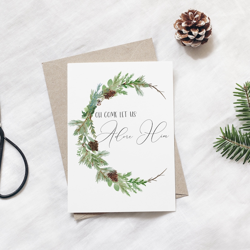 Religious Christmas Cards - Etsy