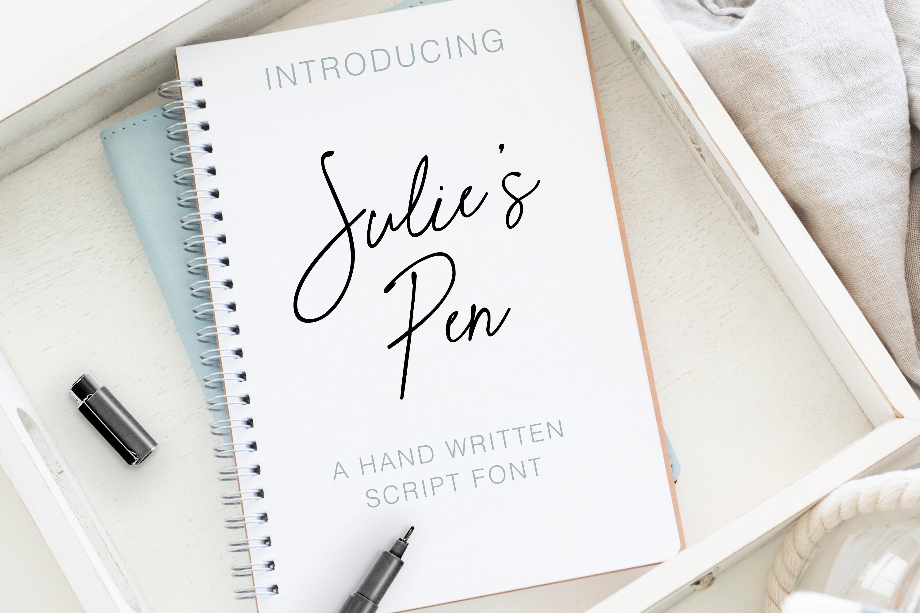 A Hand Written Script Font Julie's Pen | Etsy