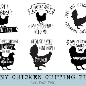 Funny Chicken Quotes - SVG or Sublimation Art Cutting File INSTANT ...