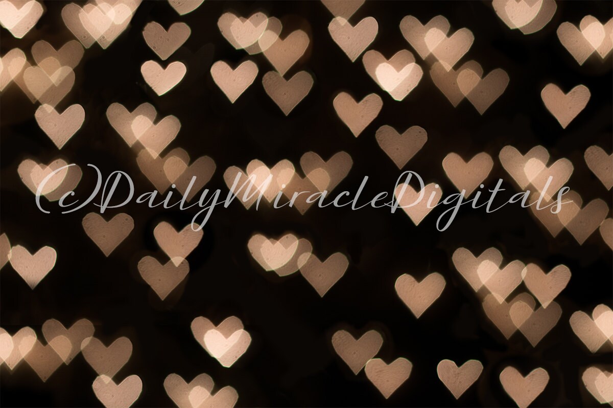 INSTANT DOWNLOAD Heart Overlays and Backdrops Valentine's - Etsy