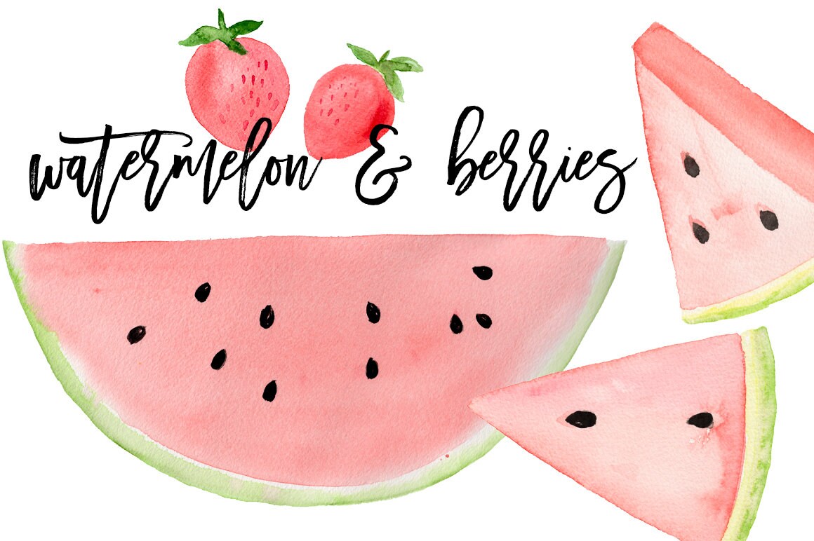 Summer Fruit Clip Art Bundle With Lemons Pineapple | Etsy