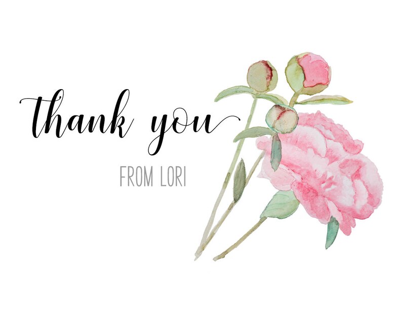 Pink Peony Watercolor Clip Art Digital Art Print Peony - Etsy