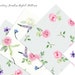 Watercolor Floral Set Pink, Purple and Blue Flowers & Papers INSTANT ...