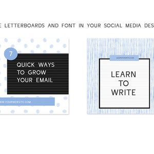 DIGITAL Letter Board Font With 3 Background - INSTANT DOWNLOAD - Etsy