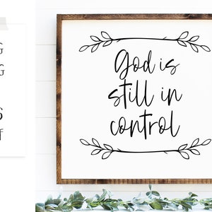 God is Still in Control - SVG DXF Cutting File - Etsy