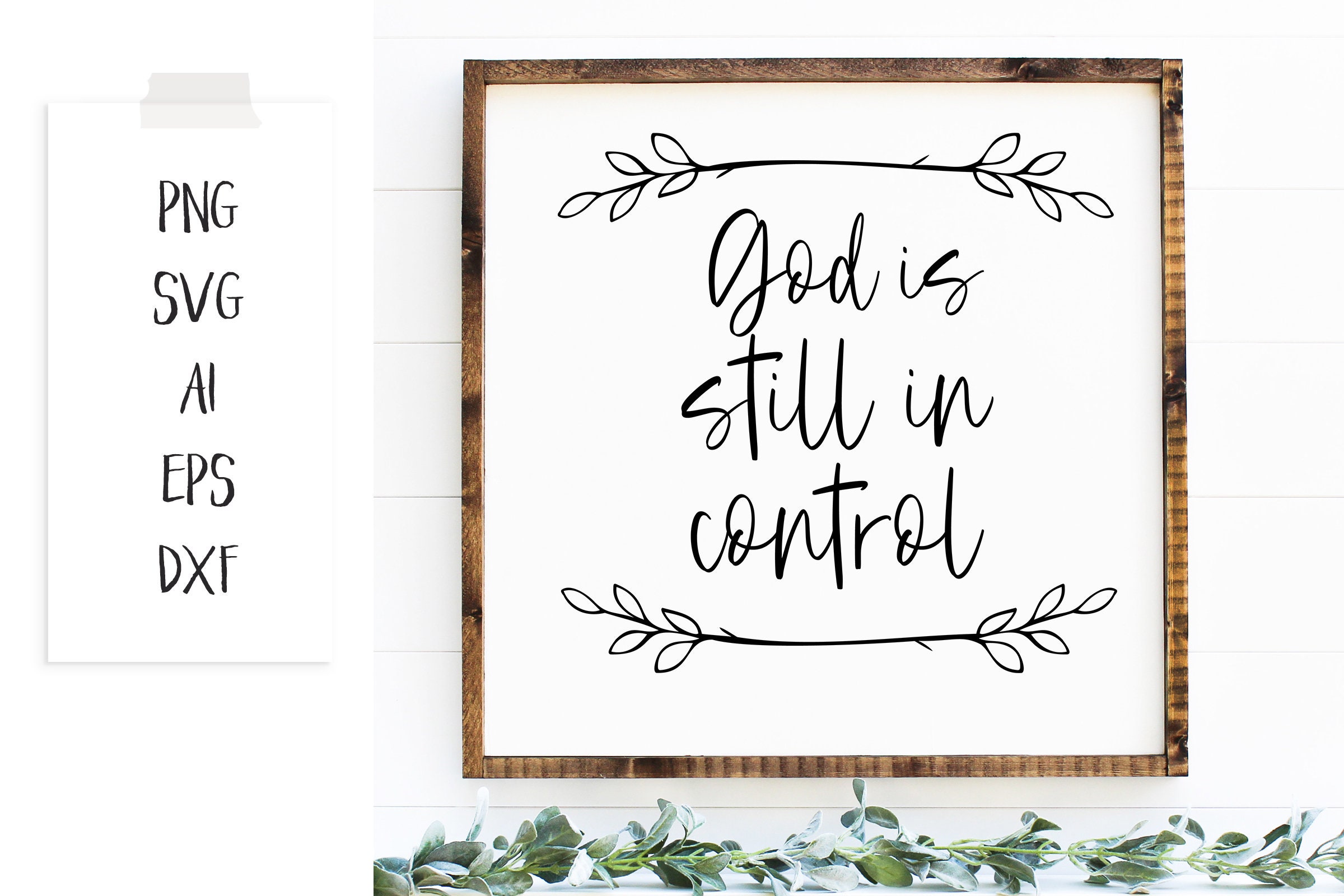 God is Still in Control SVG DXF Cutting file | Etsy