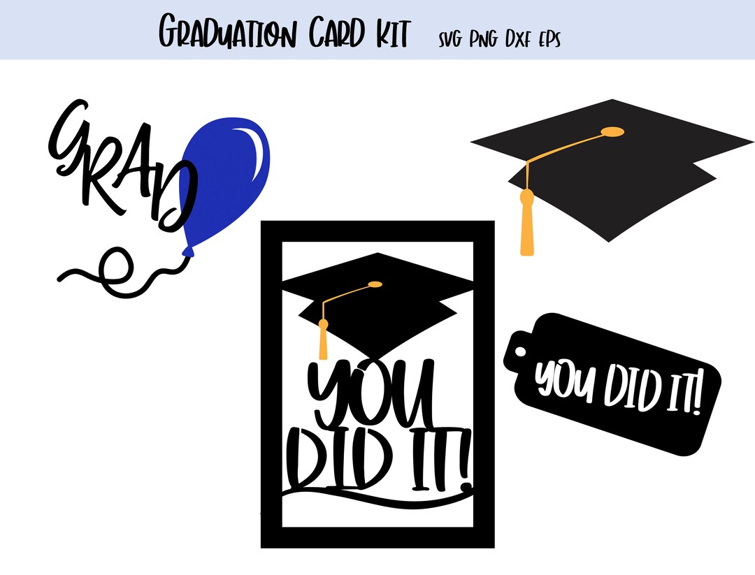 Graduation SVG Bundle With Card and Tag INSTANT DOWNLOAD - Etsy