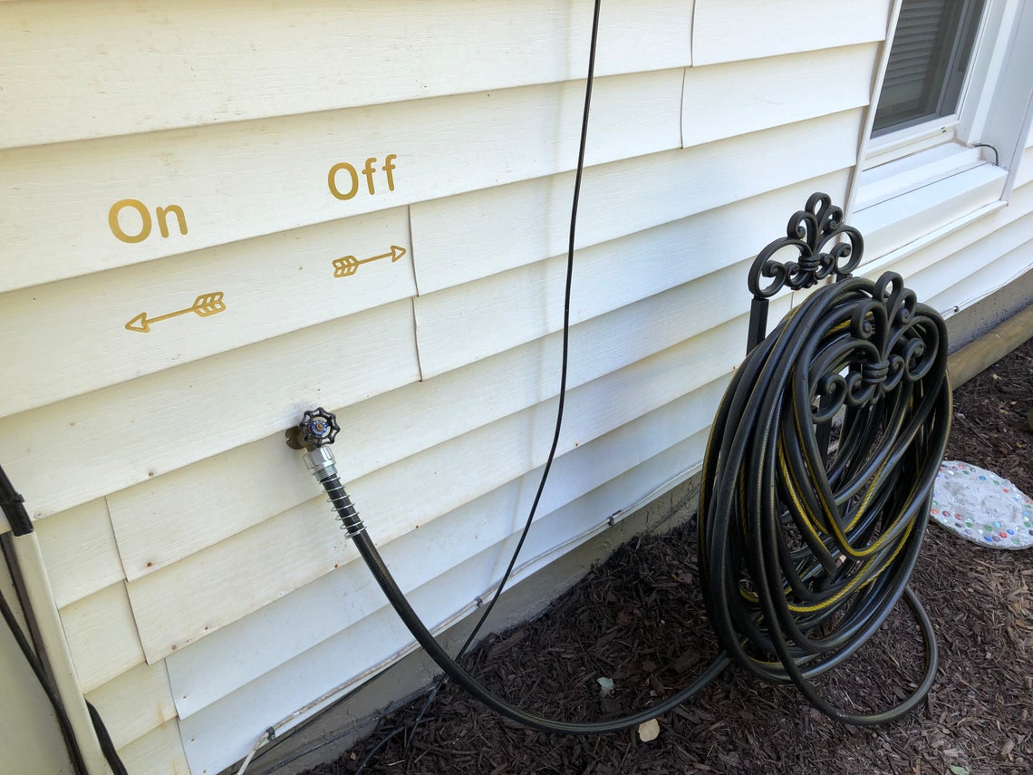 Garden Hose on /off Signs for Home Organization - Etsy