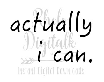 Actually i can | Etsy