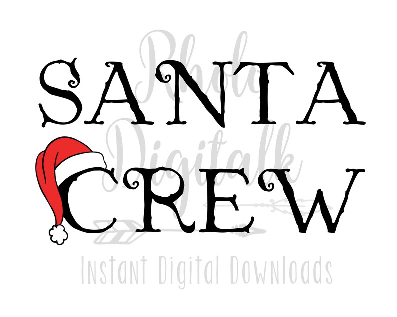 Santa Crew Svg-instant Digital Download - Etsy