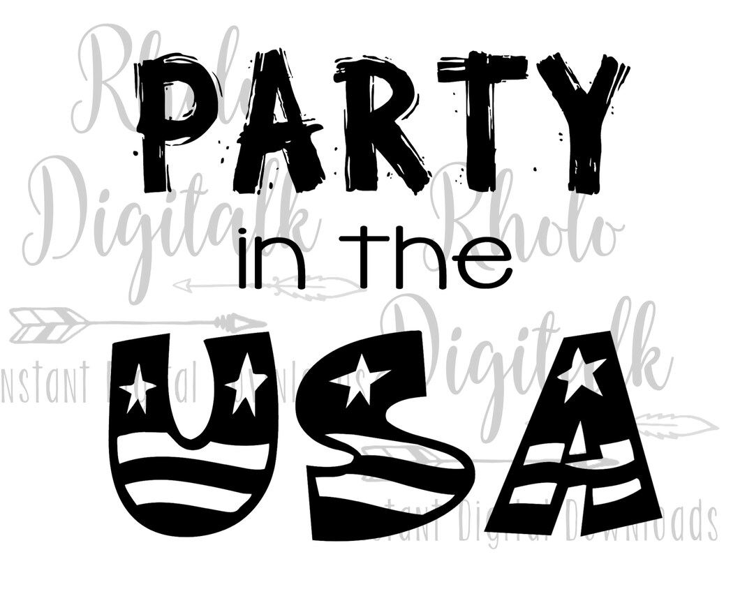 Party in the Usa-instant Digital Download - Etsy