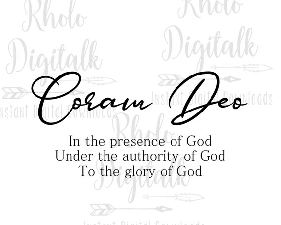 Coram Deo Svg-instant Digital Download | Etsy