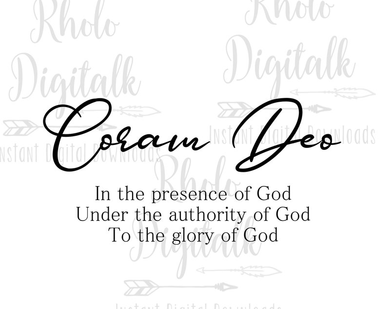 Coram Deo Svg-instant Digital Download - Etsy