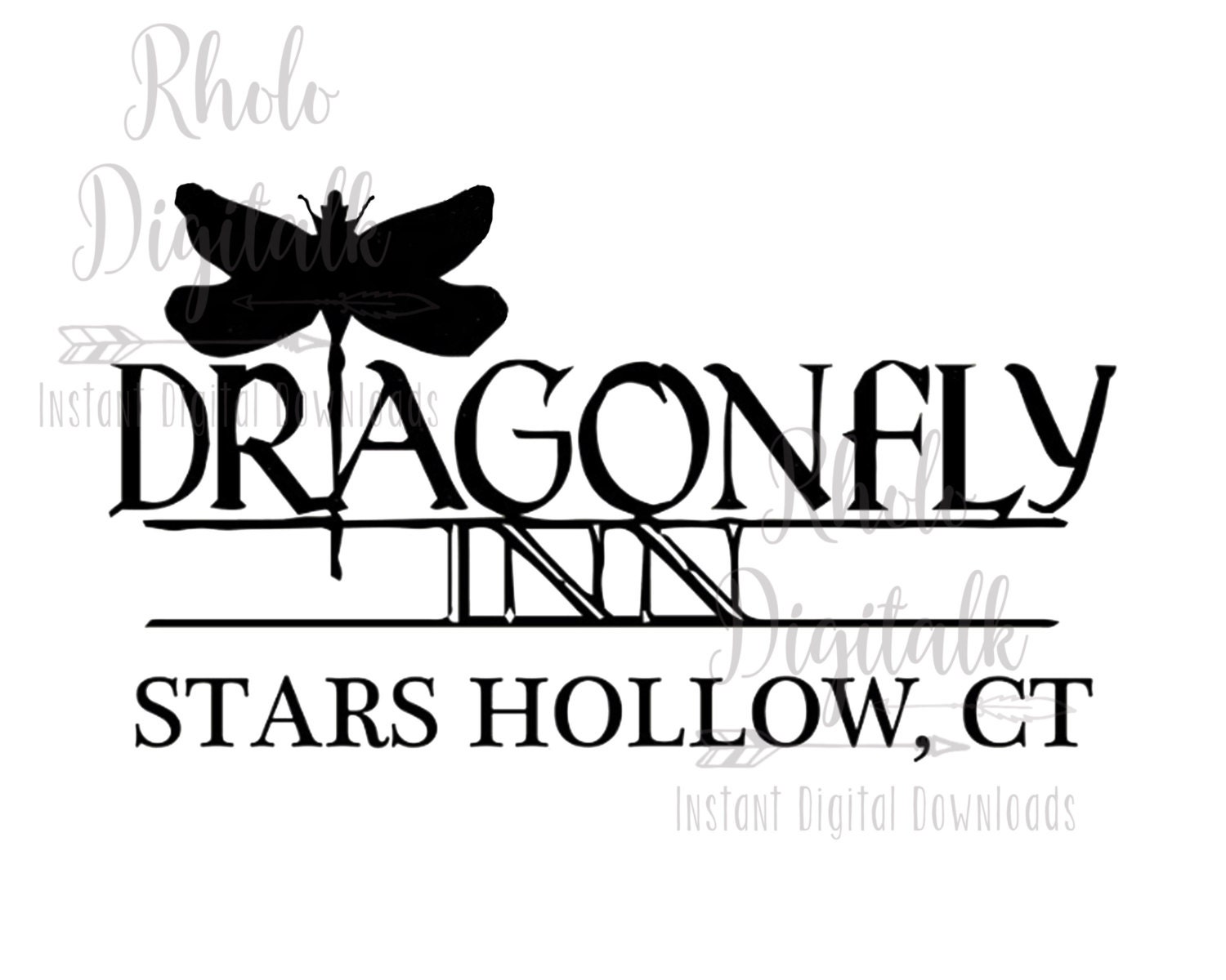 Dragonfly Inn Stars Hollow Svg-instant Digital Download | Etsy