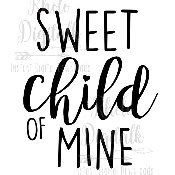 Sweet Child of Mine - Etsy