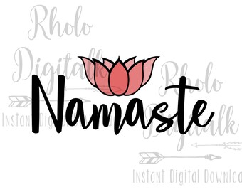 Namaste Svg - Etsy