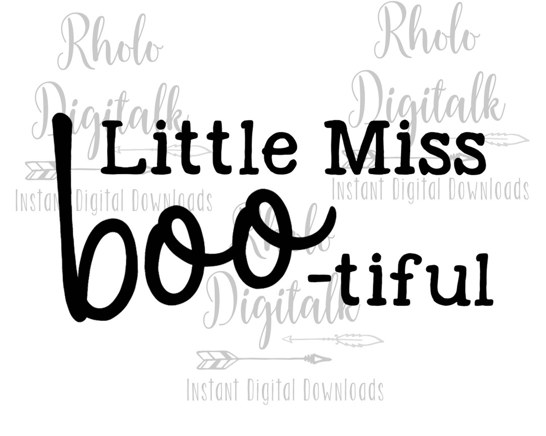 Little Miss Boo-tiful Svg-instant Digital Download - Etsy
