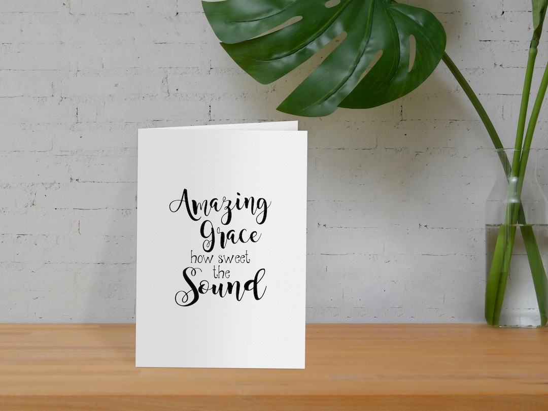 Greeting Card Digital Amazing Grace Jpg-png - Etsy