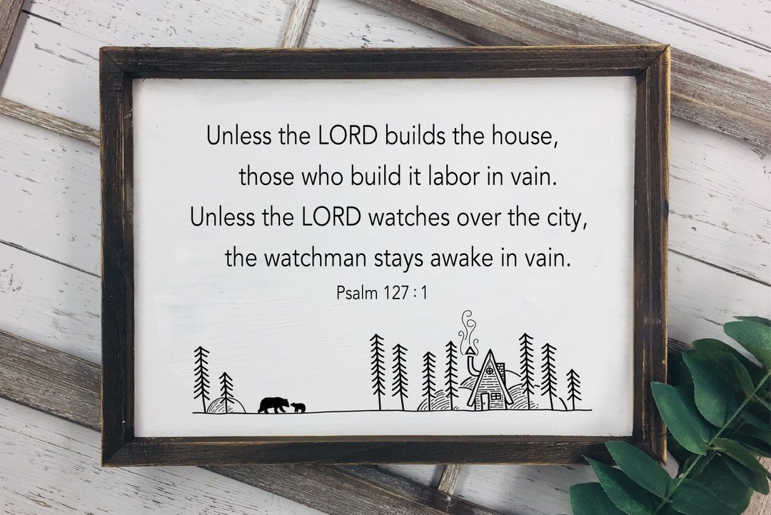Print Svg, Unless the Lord Builds a House Png, Svg-instant Digital ...