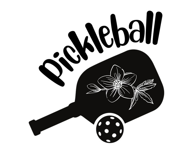 Pickleball Flower Paddle Svg-instant Digital Download - Etsy