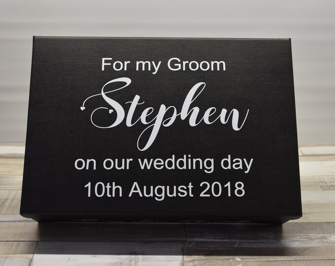 Personalised Groom Box, Groom Gift Box, Large Groom Box, Husband to Be ...