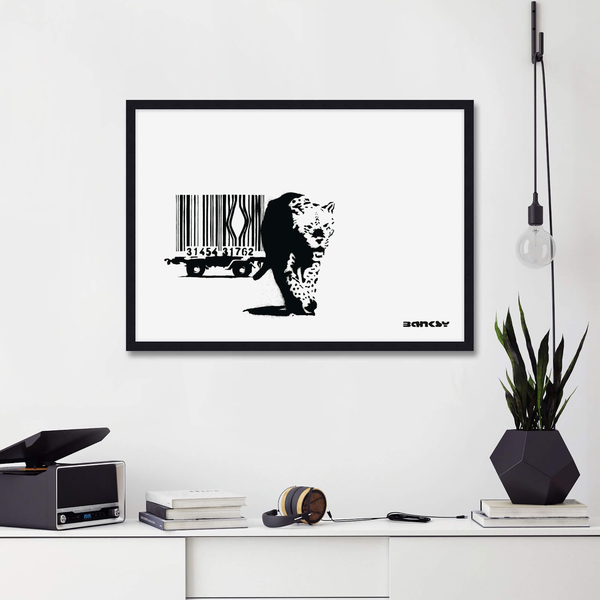 Barcode Leopard by Banksy Art Print - Etsy