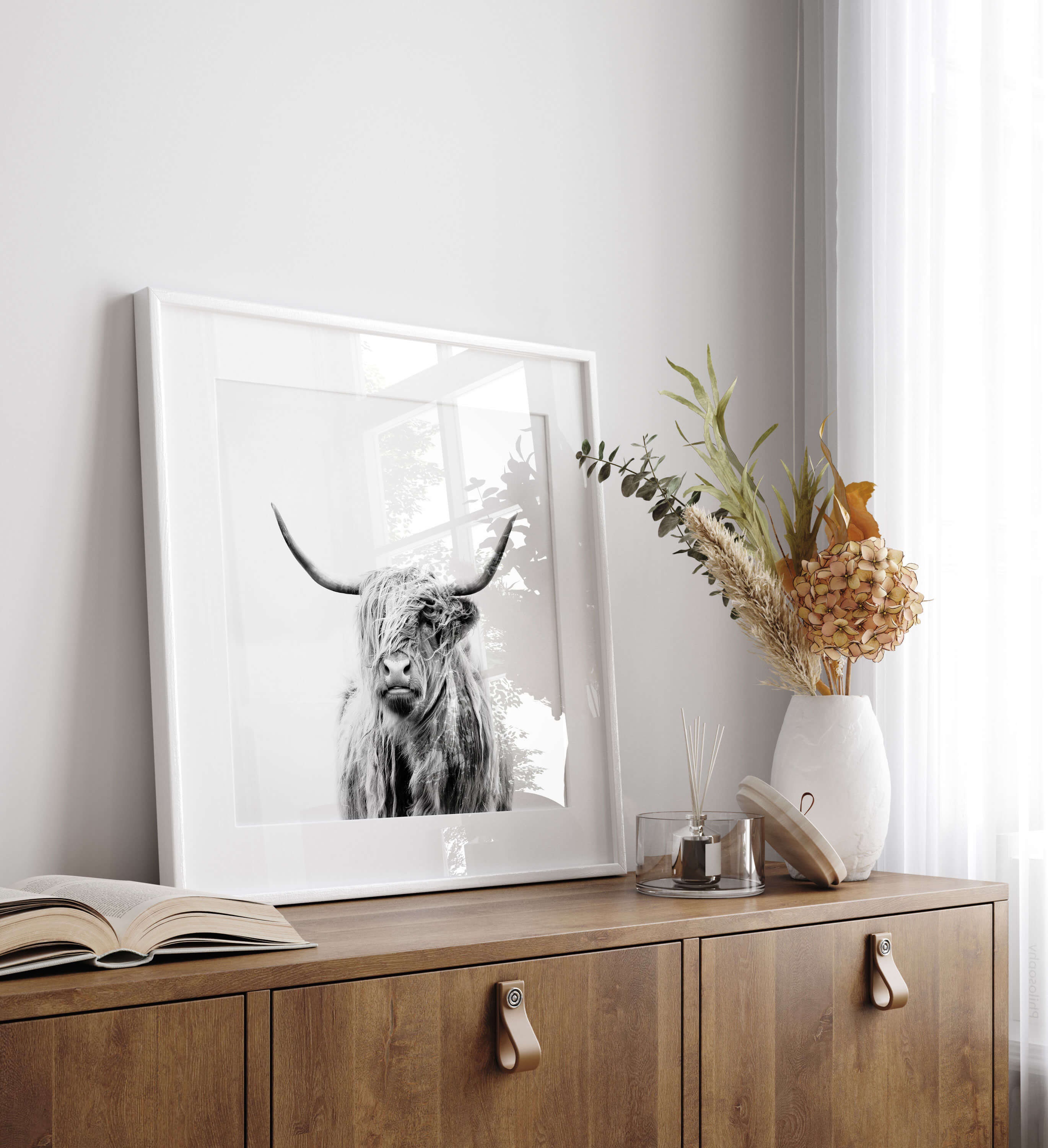 Portrait of a Highland Cow by Dorit Fuhg Art Print - Etsy