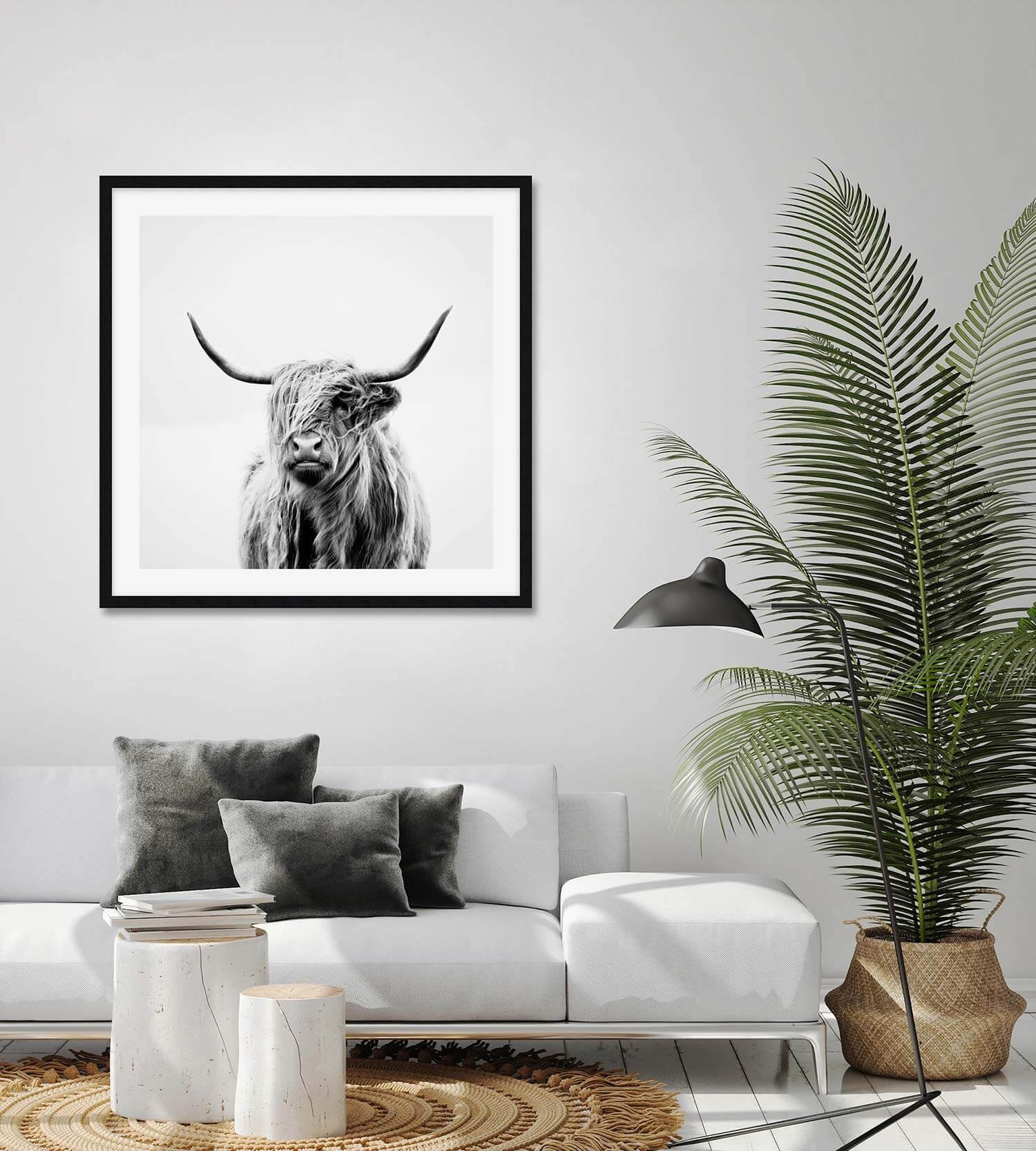Portrait of a Highland Cow by Dorit Fuhg Art Print | Etsy