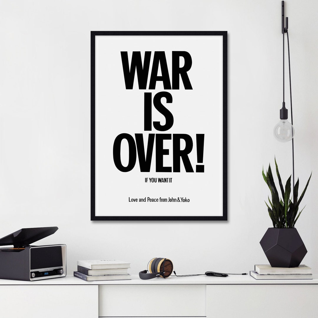 War is Over Art Print - Etsy