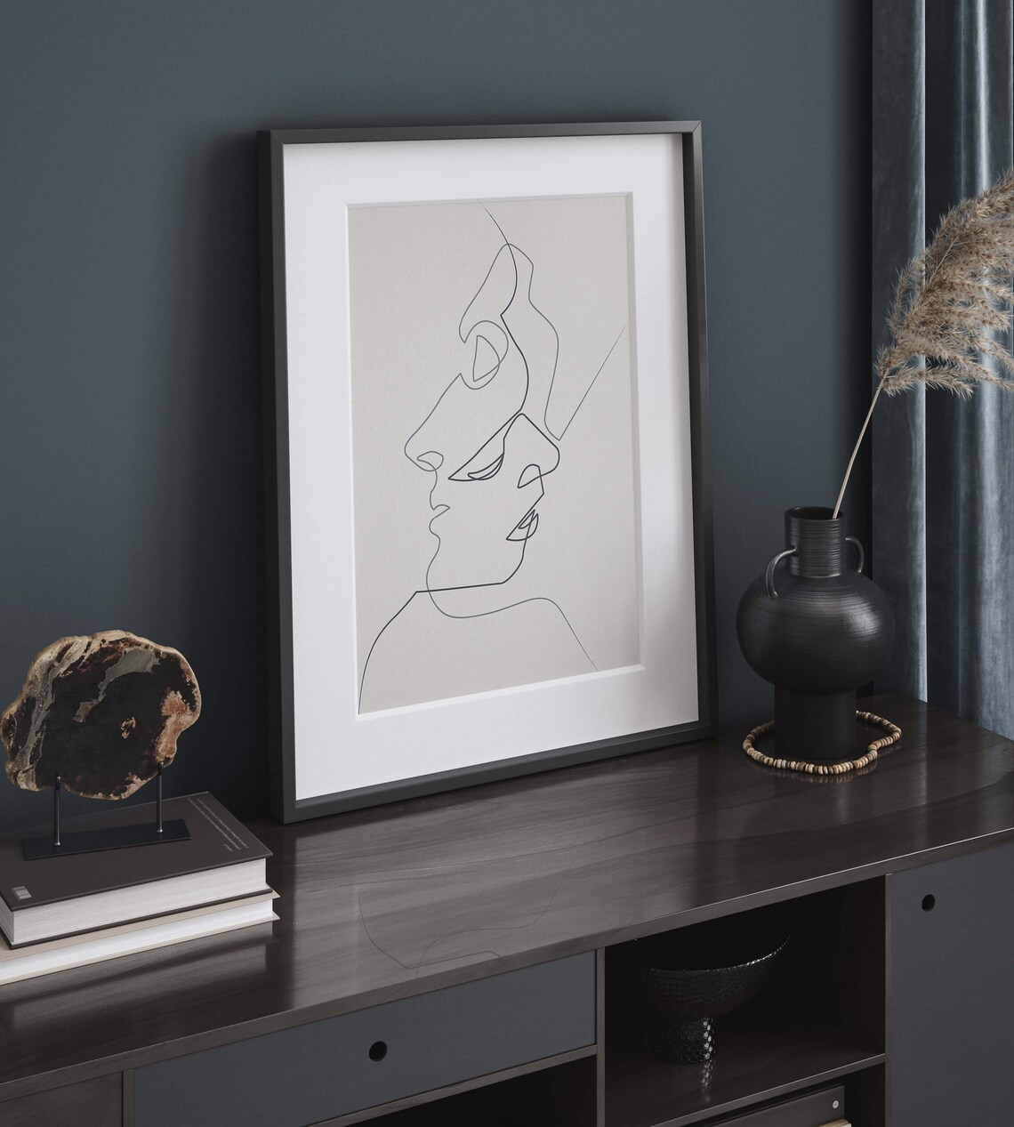 Close Noir grey by Quibe Art Print - Etsy